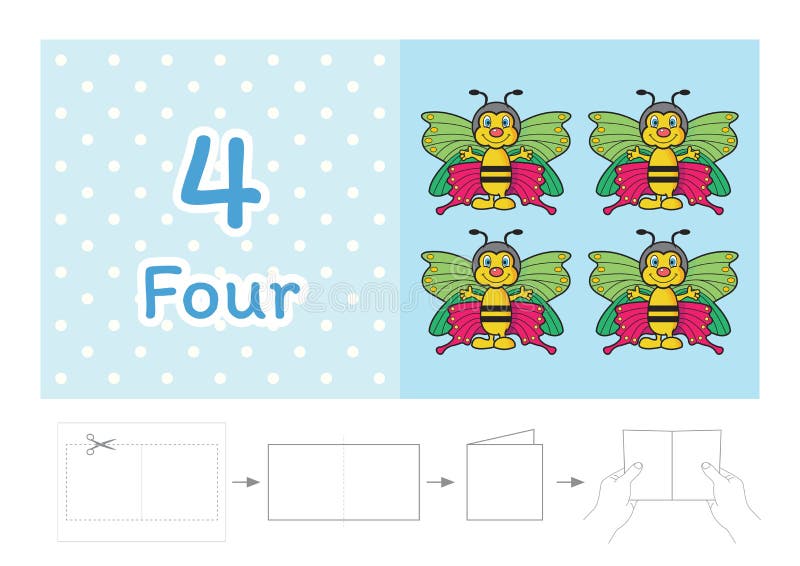 Worksheet for Kindergarten Kids, Count the Number of Objects, Learn the ...