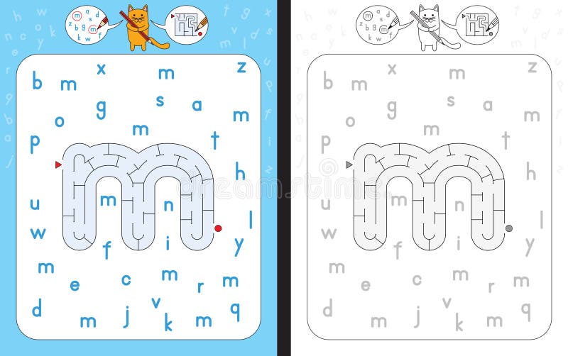 M Maze Stock Illustrations – 90 M Maze Stock Illustrations, Vectors ...