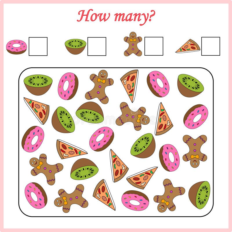 Mathematical Puzzle Game. Learning Mathematics, Worksheet for Preschool ...