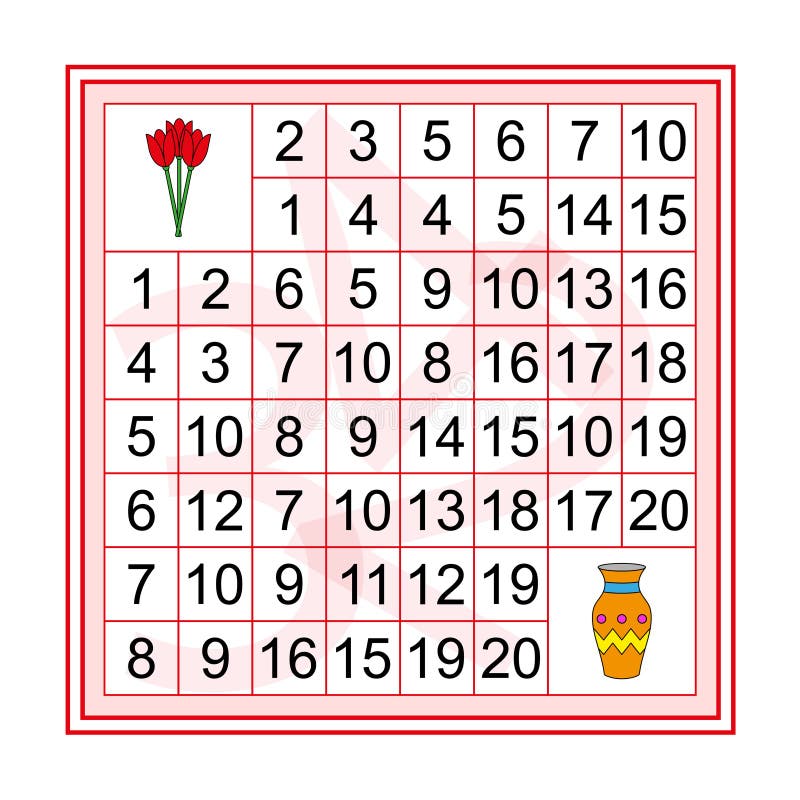 Mathematical Puzzle Game. Learning Mathematics, Worksheet for Preschool ...