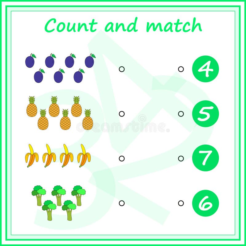 Mathematical Puzzle Game. Learning Mathematics, Worksheet for Preschool ...