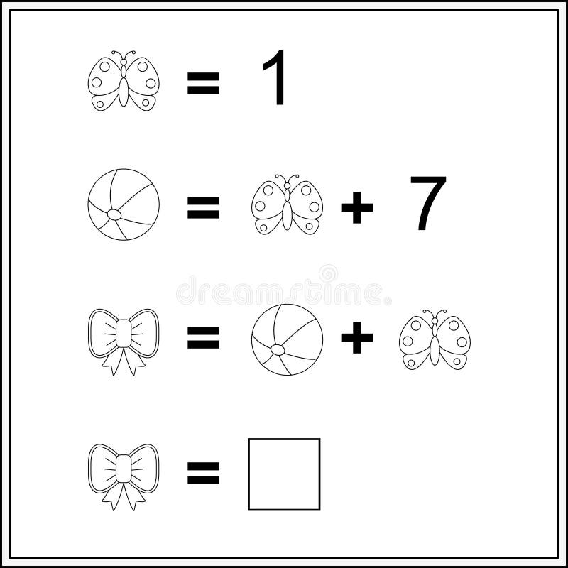Worksheet. Mathematical Puzzle Game. Learning Mathematics, Tasks for ...