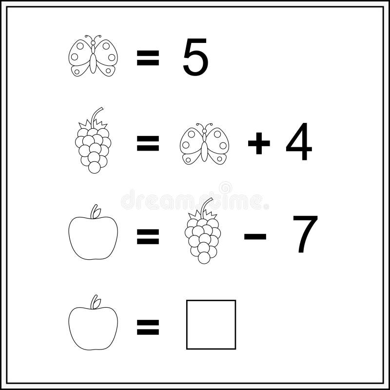 Worksheet. Mathematical Puzzle Game. Learning Mathematics, Tasks for ...