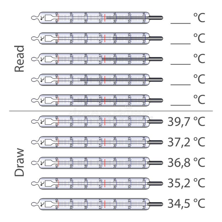 Temperature Worksheet Stock Illustrations – 23 Temperature Worksheet ...