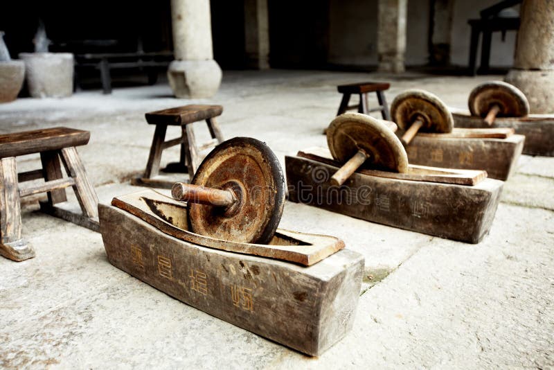 Ancient Chinese Grinding Mill (2) Stock Image - Image of grain ...
