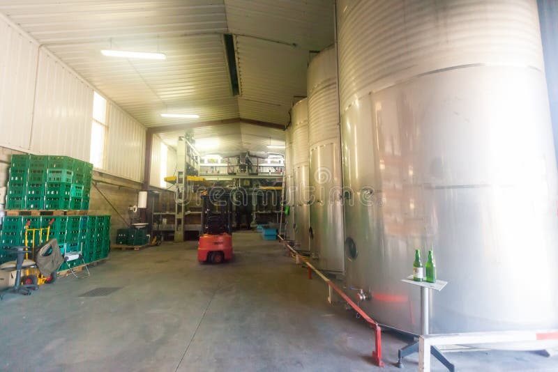 Workshop in Cider Factory in Northern Spain Stock Image - Image of ...