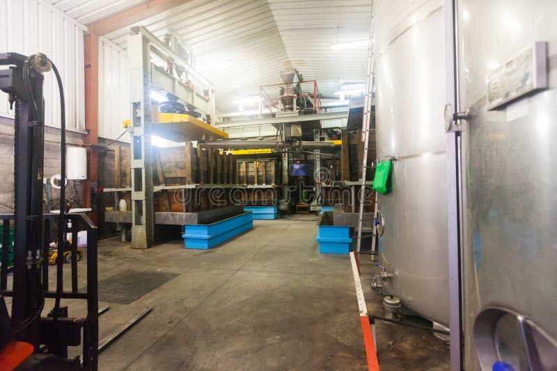 Workshop in Cider Factory in Northern Spain Stock Photo - Image of ...