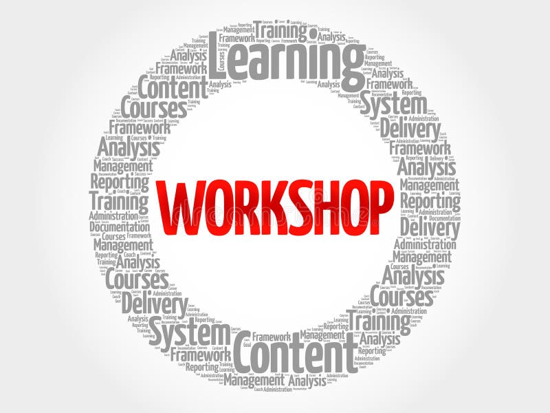 Workshop Word Cloud Concept Stock Illustrations – 584 Workshop Word ...