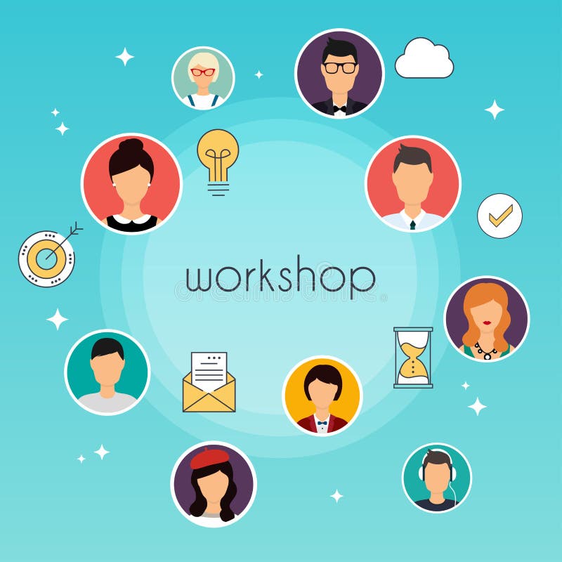 Workshop Concept Illustration. Team Building, Workshop, Training Stock ...