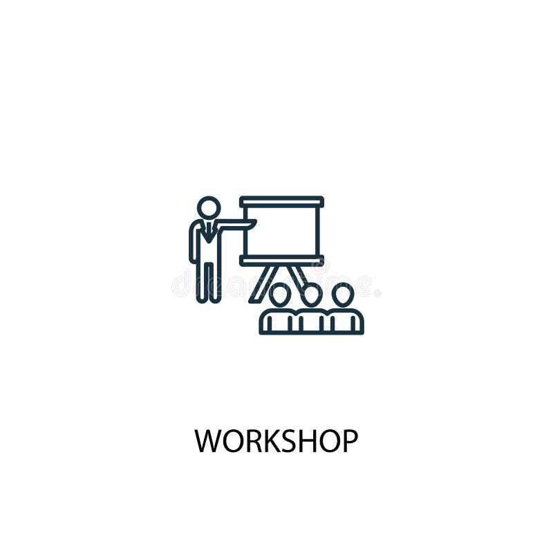 Workshop Icon. Simple Element Stock Vector - Illustration of conference ...