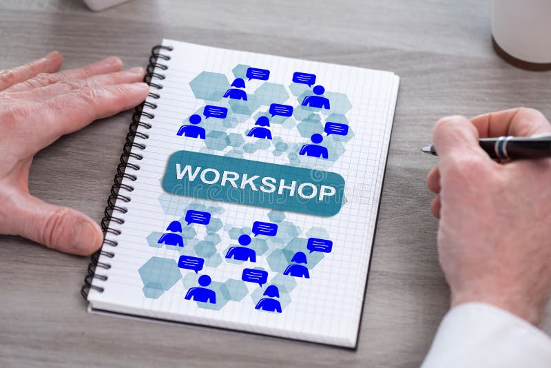 Workshop Concept on a Tablet Stock Photo - Image of tablet ...