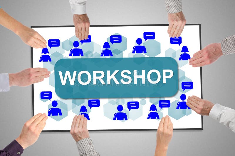 Workshop Concept on a Whiteboard Stock Image - Image of seminar ...