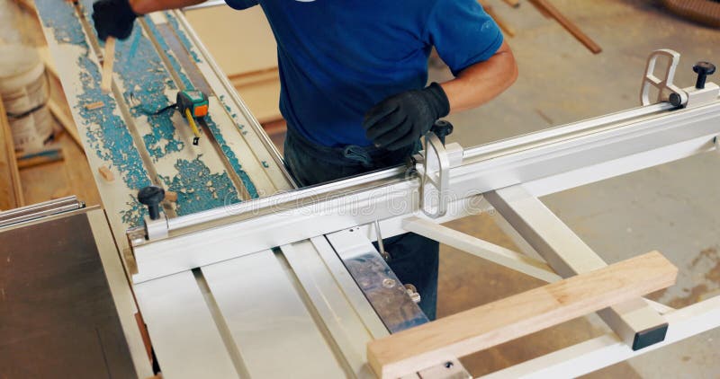 Workshop, Construction and Man with Wood for Manufacturing, Measurement ...