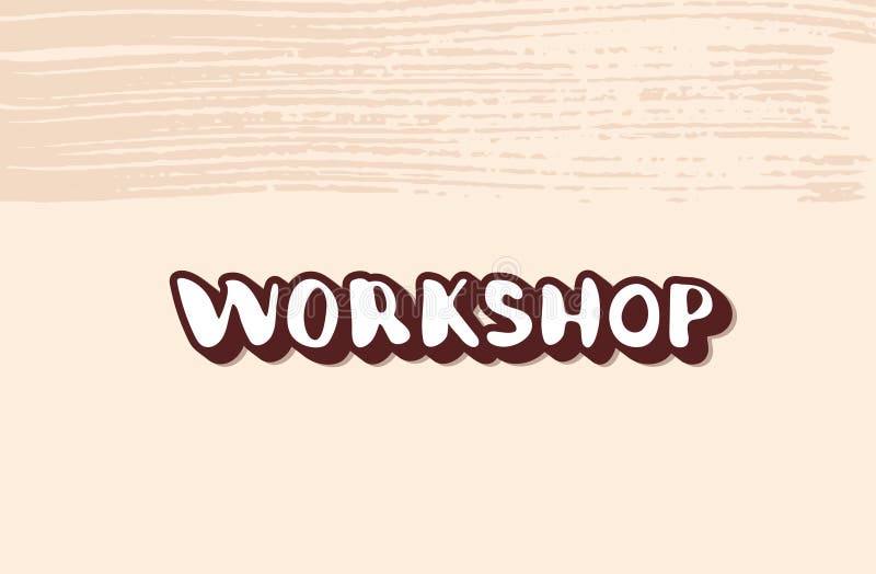 Workshop Handwritten Lettering Banner. Vector Illustration Stock Vector ...