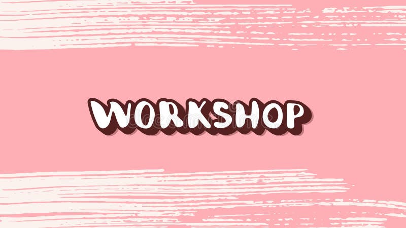 Workshop Handwritten Lettering Banner. Vector Illustration Stock Vector ...