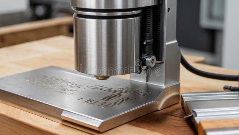 In Workshop, High-precision Machine Makes an Artistic Engraving on a ...