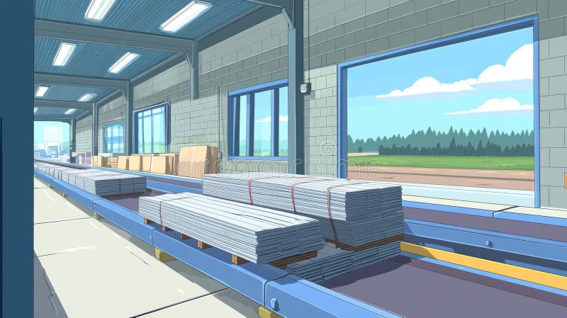 The Workshop Houses a Contemporary Sandwich Panel Production Line that ...