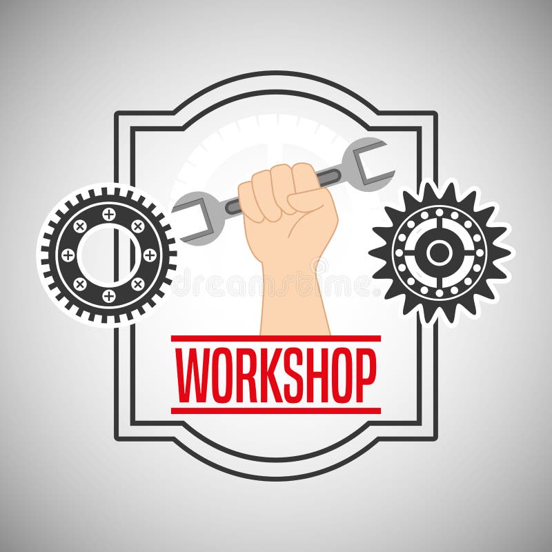 Workshop icon design stock vector. Illustration of support - 65884763