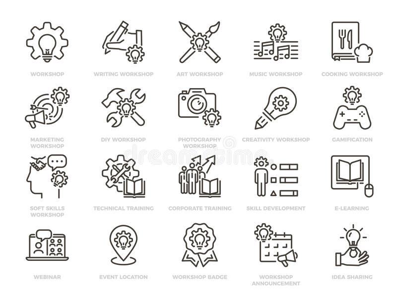 Training Workshop Icons Stock Illustrations – 3,470 Training Workshop Icons Stock Illustrations ...