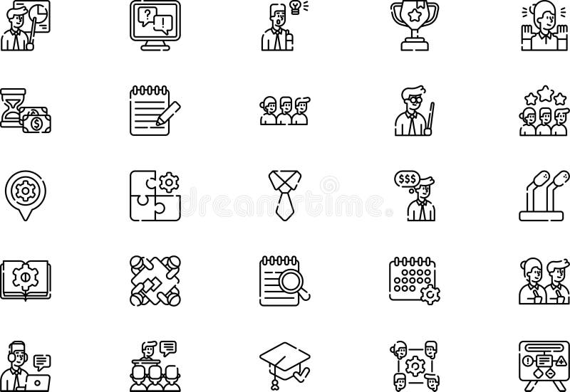 Workshop Icons Collection is a Vector Illustration with Editable Stroke ...