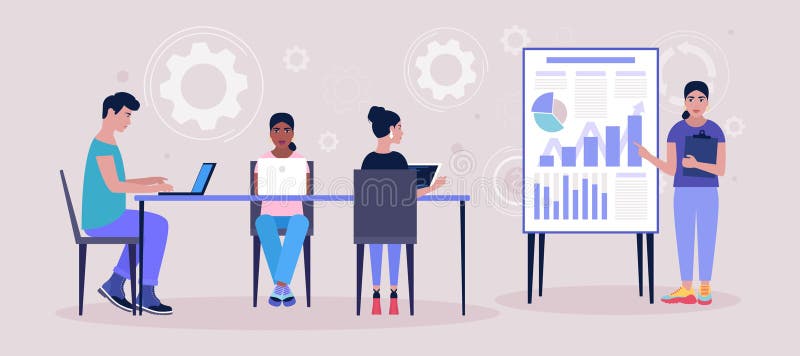 Workshop stock illustration. Illustration of discussion - 205168858