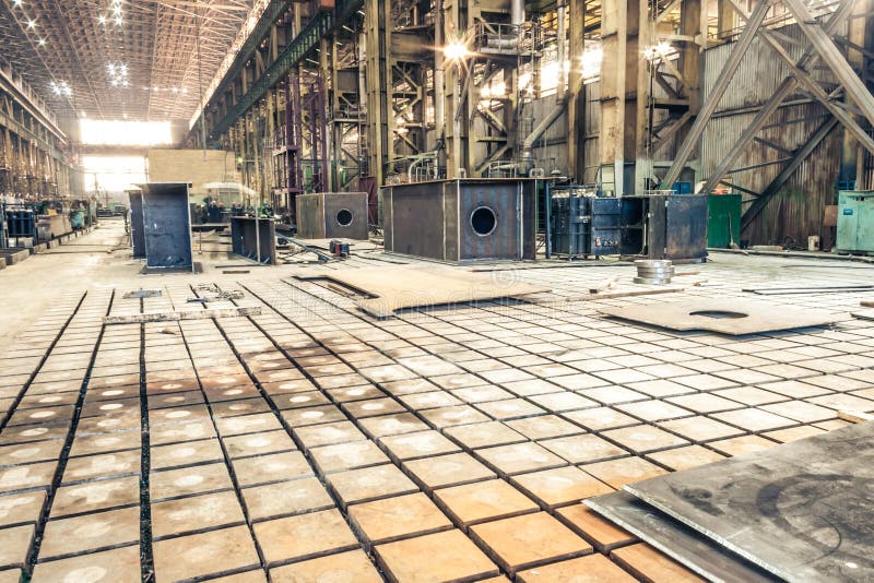 Workshop of Machinery Plant Stock Photo - Image of production ...