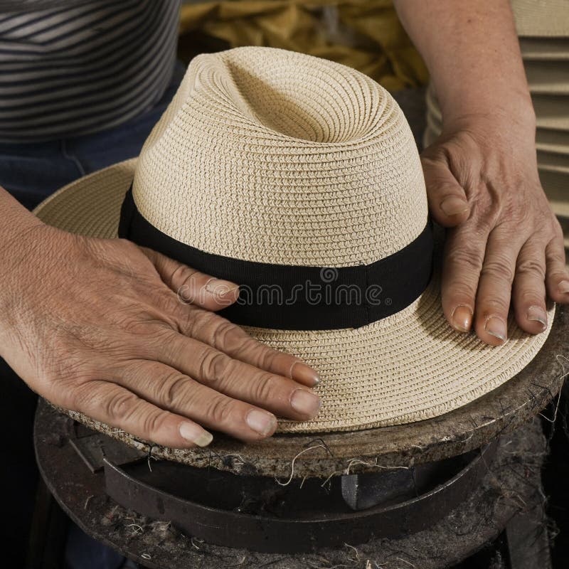 A Workshop for Making Straw Hats, a Craftsman is Making Hats,boatman ...