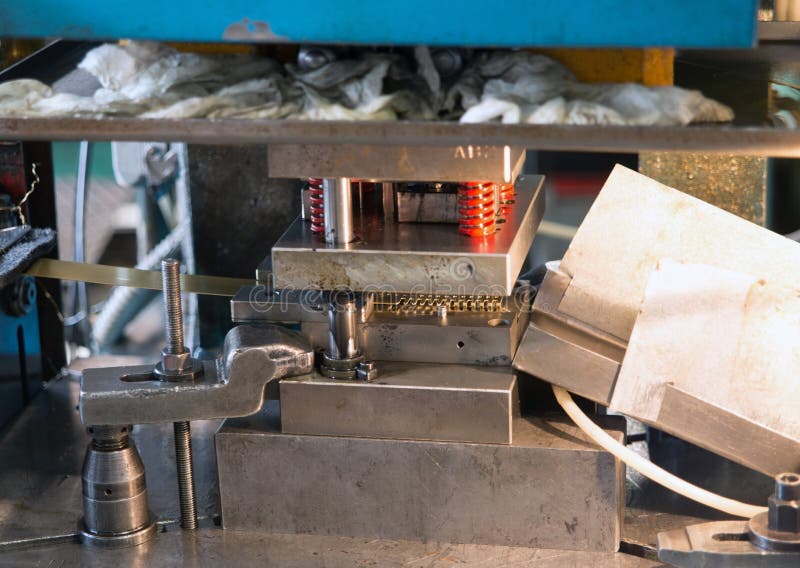 Workshop - Metal Forming Press Stock Image - Image of press, steel ...