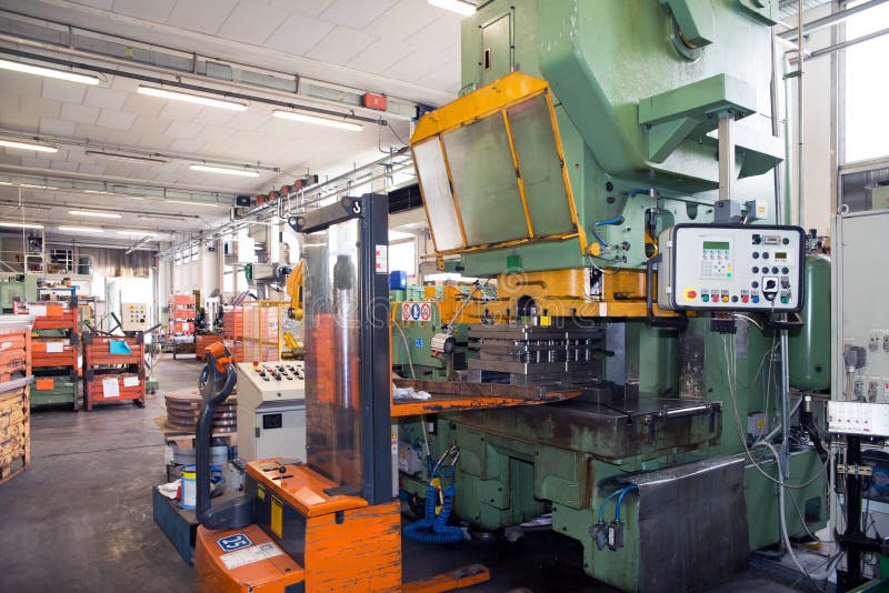 Workshop - Metal Forming Press Stock Image - Image of manufacture ...