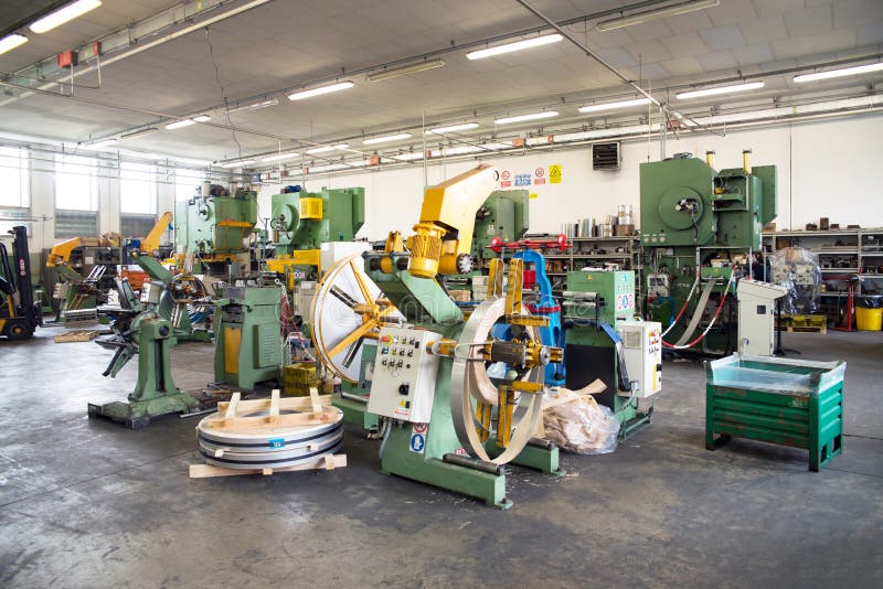 Workshop - Metal Forming Press Stock Image - Image of shape ...