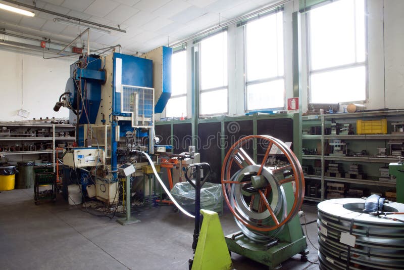 Workshop - Metal Forming Press Stock Photo - Image of equipment, craft ...