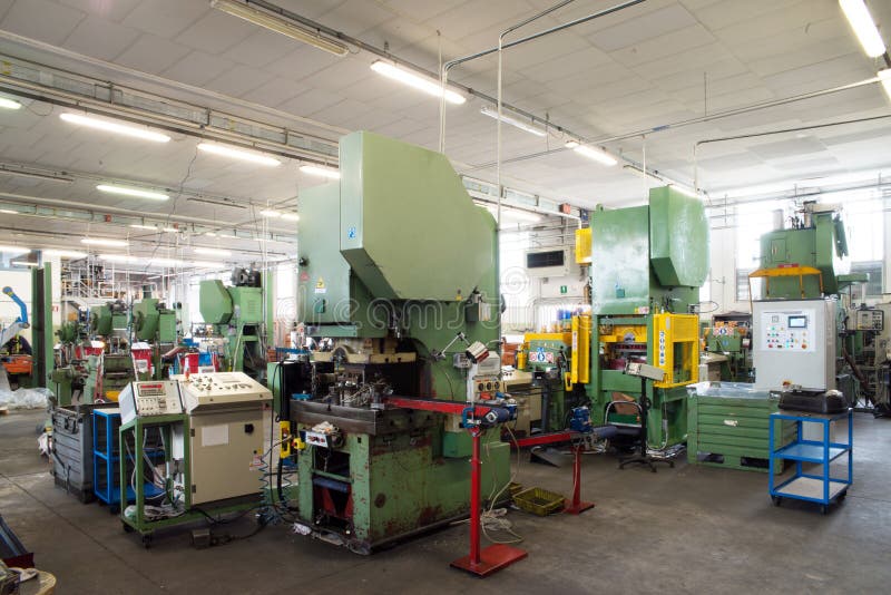 Workshop - Metal Forming Press Stock Image - Image of metalworker ...