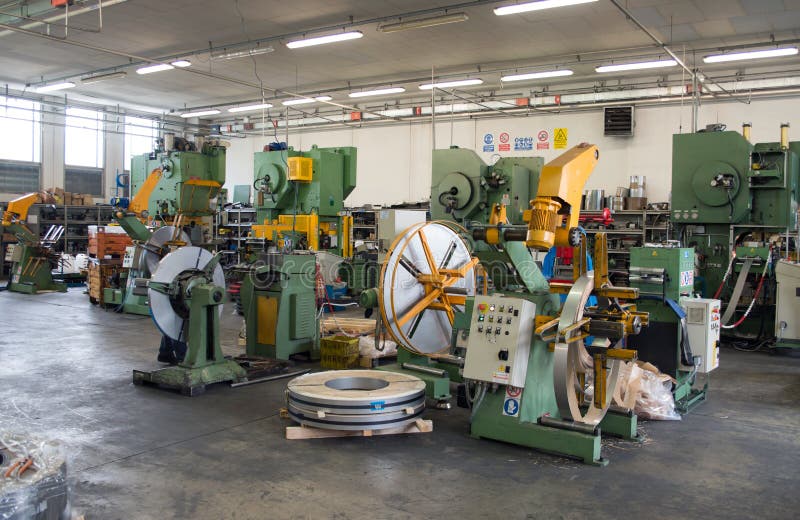 Workshop - Metal Forming Press Stock Photo - Image of processing, mold ...