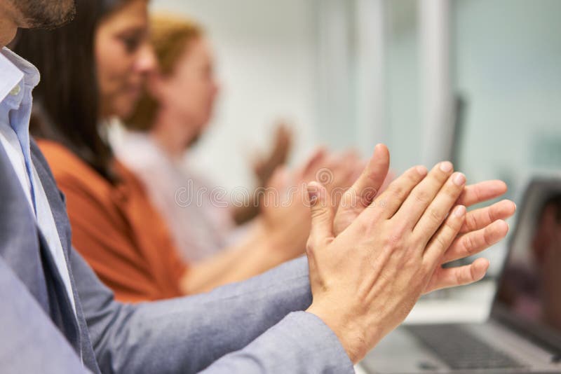 Workshop Participants Clap for Praise and Recognition Stock Image ...