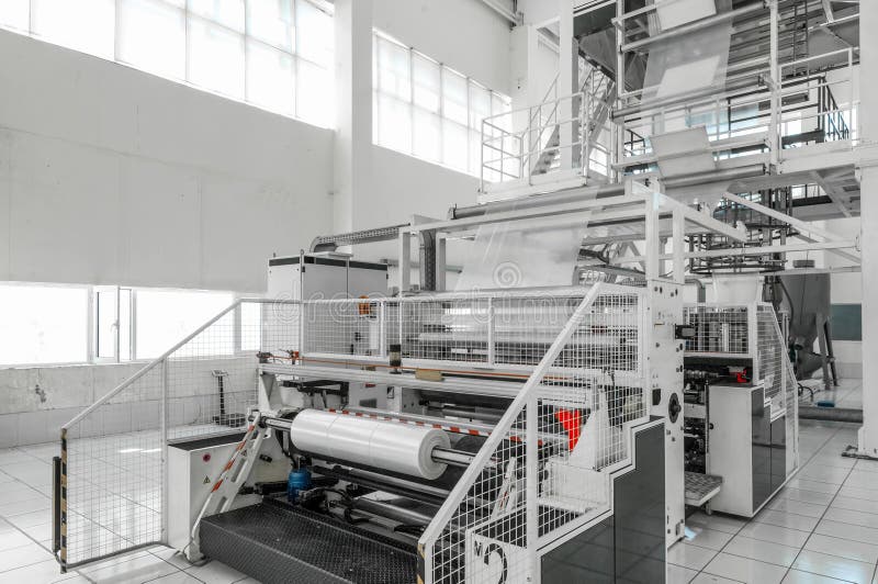 Workshop for Production of Polyethylene Stock Photo - Image of power ...