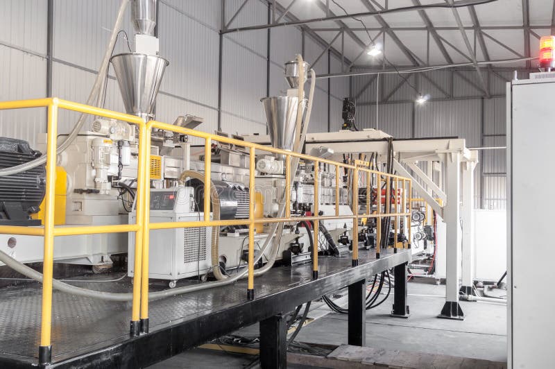 Workshop for Production of Polypropylene and Polyethylene Stock Photo ...