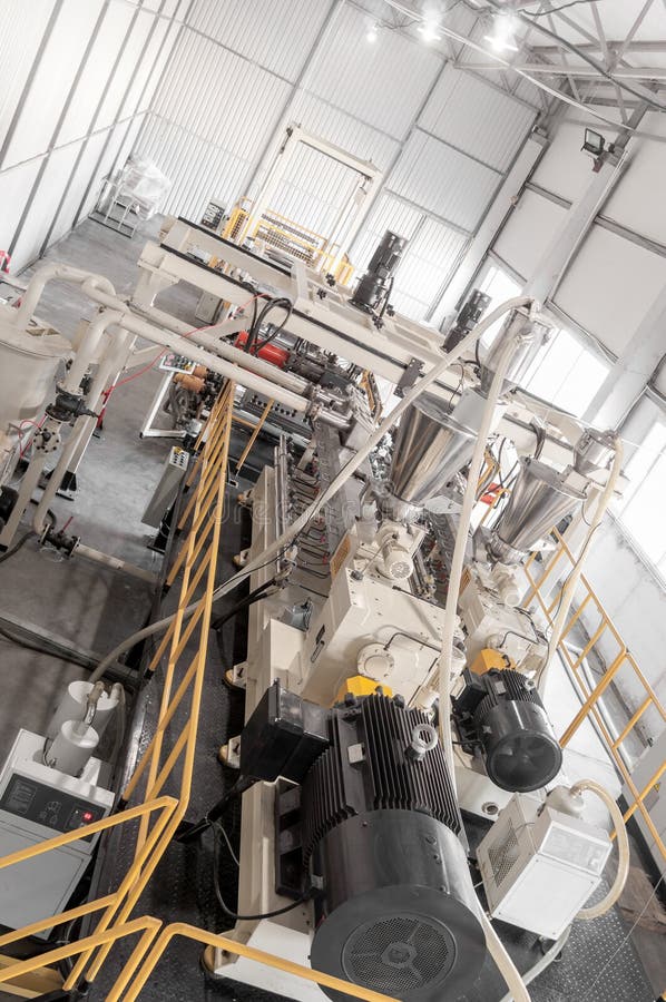 Workshop for Production of Polypropylene and Polyethylene Stock Photo ...