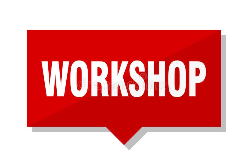 Workshop price tag stock vector. Illustration of note - 118940538