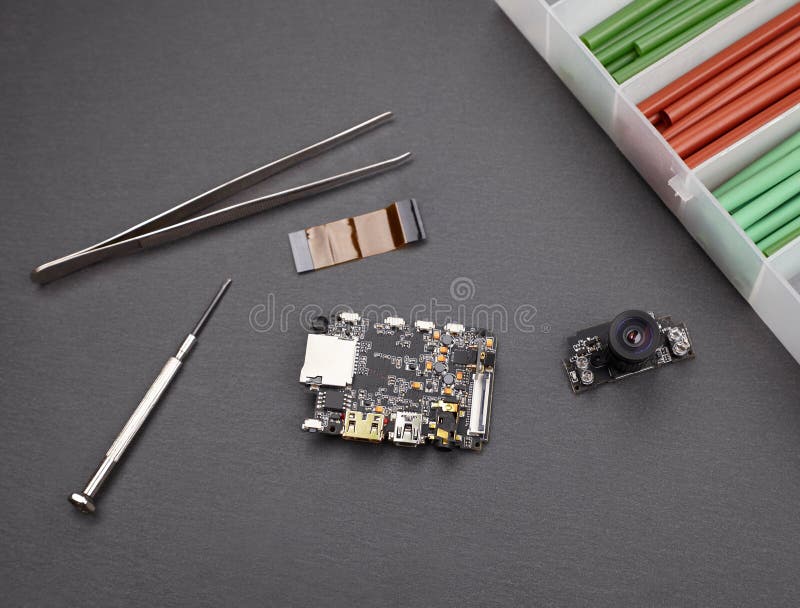 Workshop for Repair of Electronics Stock Image - Image of electronic ...