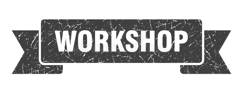 Workshop ribbon. stock vector. Illustration of stamp - 153880645