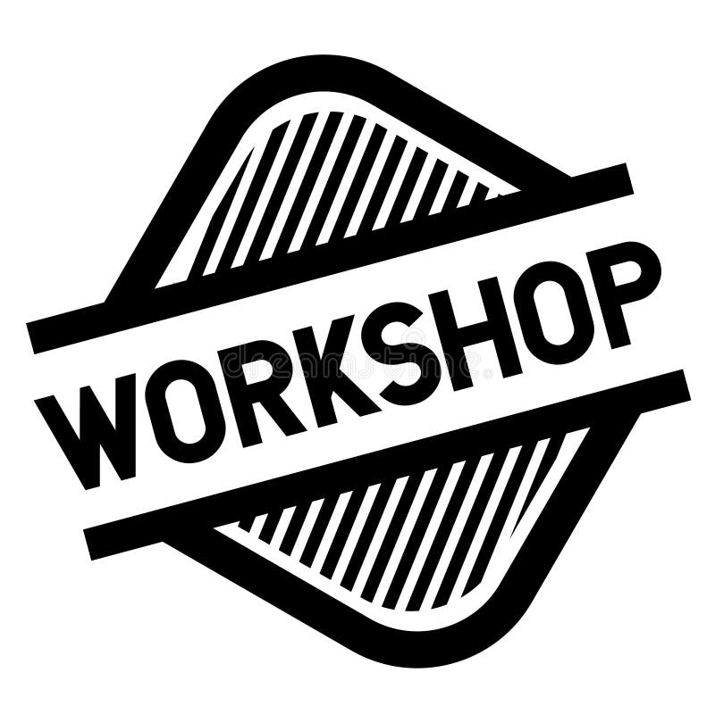 Workshop stamp on white stock vector. Illustration of communication ...