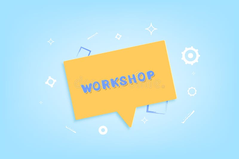 Workshop Slogan Stock Illustrations – 323 Workshop Slogan Stock ...