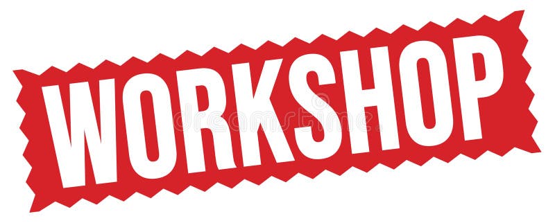 WORKSHOP Text Written on Red Stamp Sign Stock Illustration ...