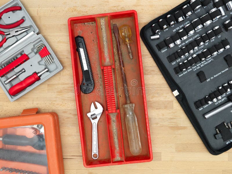 Workshop Tools stock photo. Image of brush, level, improvement - 55674726