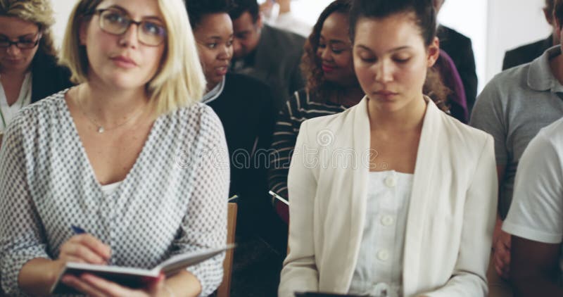 Workshop, Training and Business People Learning at a Seminar with ...