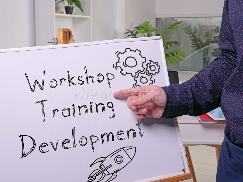 Workshop Training Development is Shown Using the Text Stock Photo ...