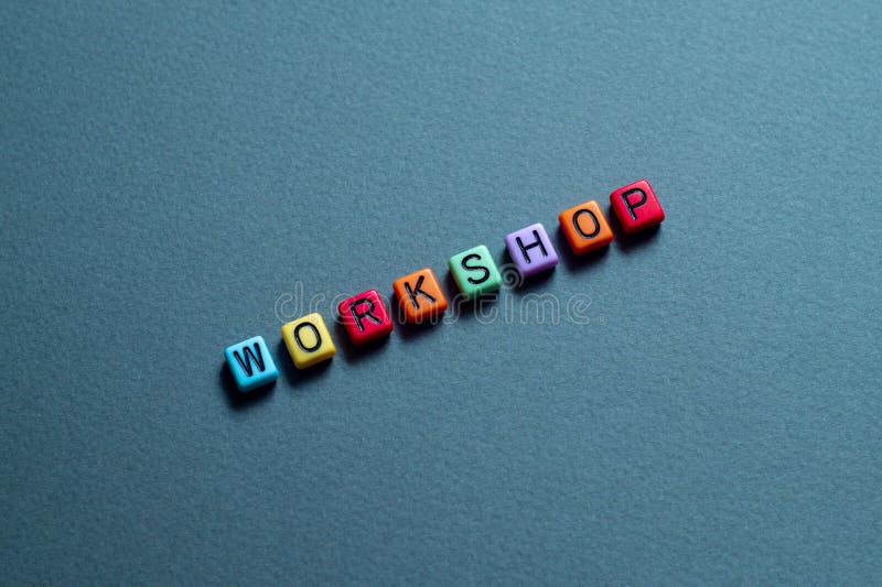 Workshop Word in Tablet with Meeting Concept Illustrated Stock ...