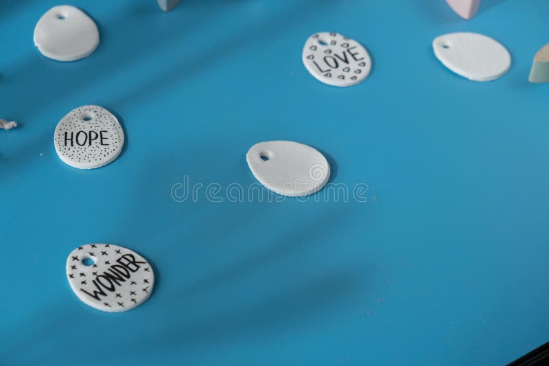 Workshop Writing Word BELIEVE on EASTER Clay Egg Children Air Dry Clay ...