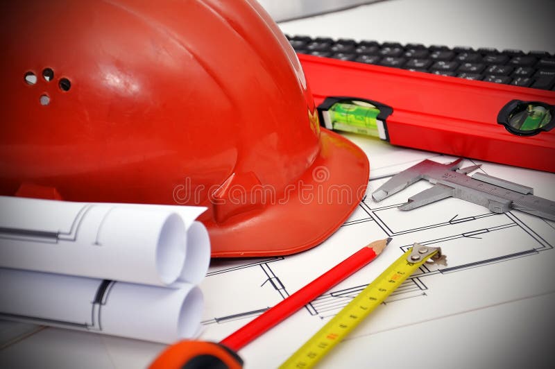 Workspace engineer stock image. Image of idea, level - 41314065