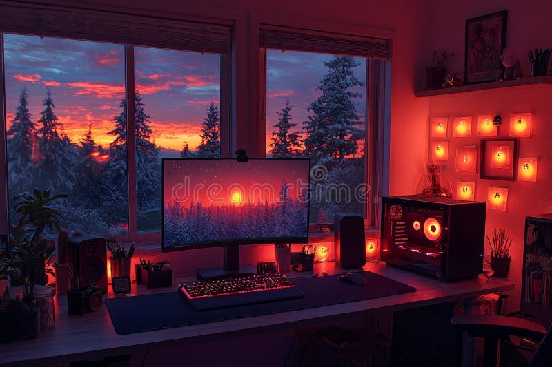 Workspace Features Large Monitor for Tasks Task Organizer and ...